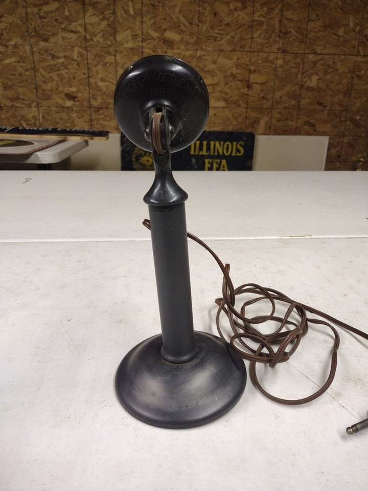Antique Bell Telephone Co. Western Electric Switchboard Candlestick ...