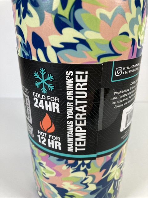 Tal Ranger Pro MINT Floral Sports Outdoors 40oz Water Hydration Bottle ...