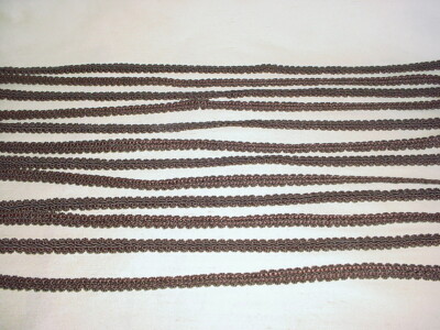 18Y CONSO INTERNATIONAL DARK BROWN FRENCH GIMP TRIM DRAPERY UPHOLSTERY ...