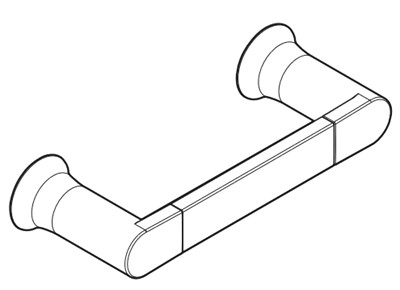 Moen BH3886BN Genta Double Post Wall Mounted Towel Bar, Brushed Nickel ...