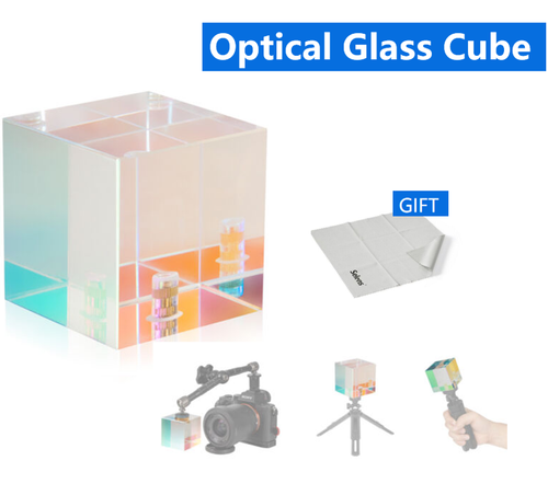 Optical Glass Cube Prism Effects Filter Crystal for Camera Lens ...