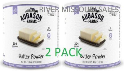 2 Pack - Augason Farms Butter Powder 2 lbs 4 oz No. 10 Cans, 10 Year ...