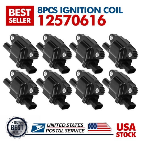 Premium 8PCS Ignition Coil D510C For Chevrolet UF413 12570616 BSC1511 ...