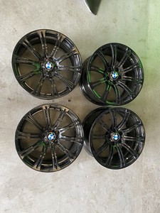 BMW M3 E90 E92 E93 SET 4X 19" GENUINE 220M Gloss BLACK ALLOY WHEELs | eBay