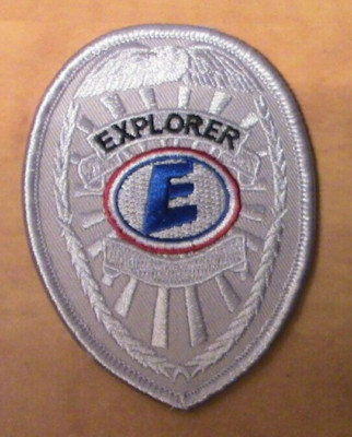BSA: SILVER EXPLORER BREAST BADGE PATCH | eBay