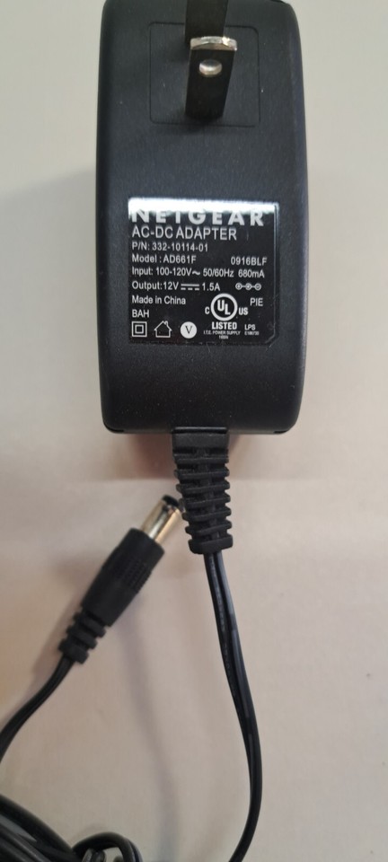 NETGEAR 332-10114-01 12V 1.5A Genuine Original AC Power Adapter Charger ...