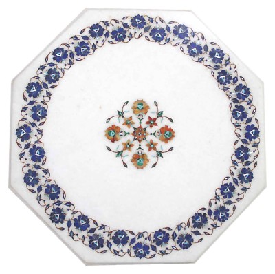 24 " Marmo Centro Tavolo Top Pietra Inserto Dura Arte Lavoro Per Casa ...