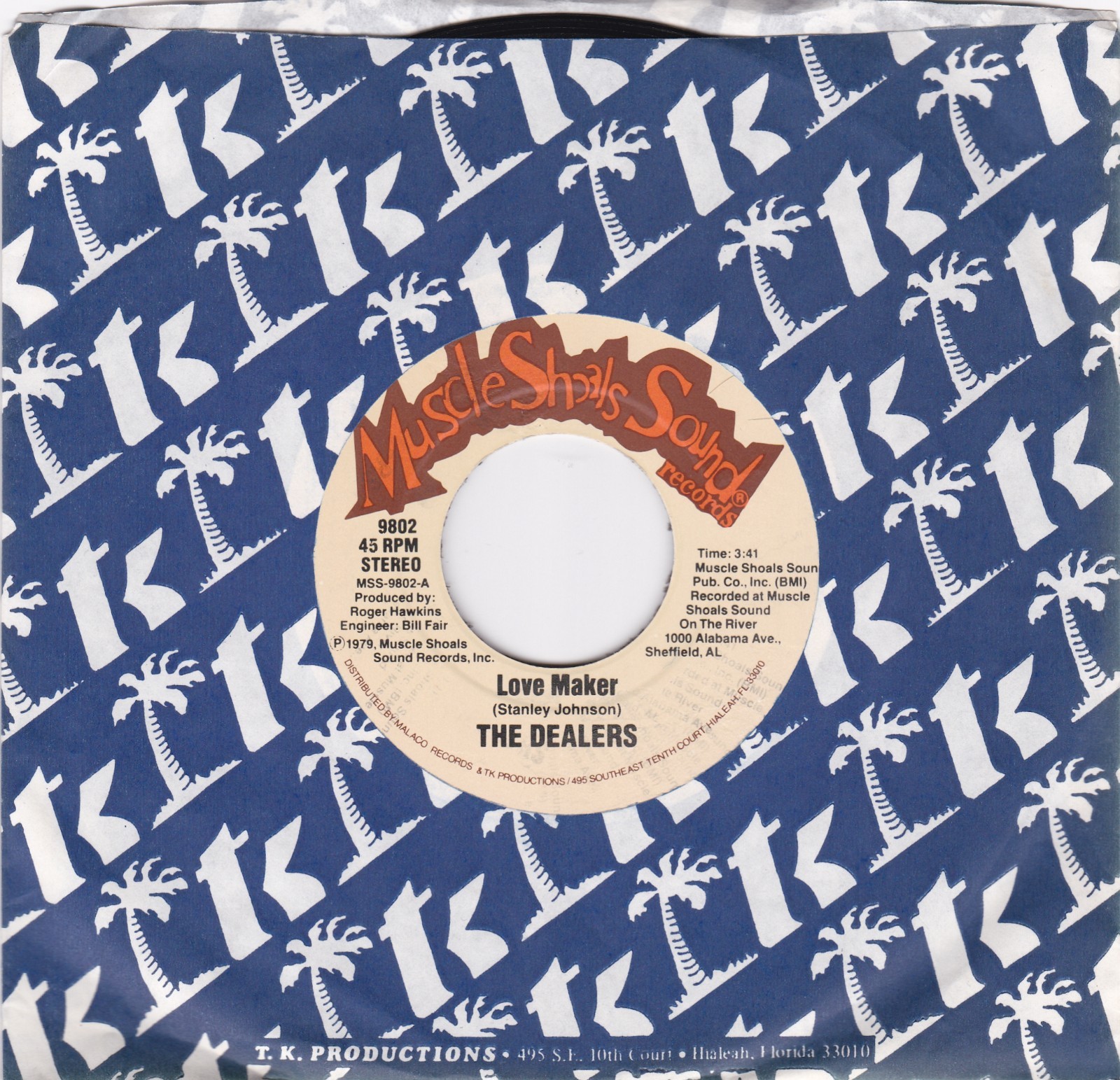 THE DEALERS LOVE MAKER - EX+ MUSCLE SHOALS SOUND NORTHERN SOUL 7" | eBay UK