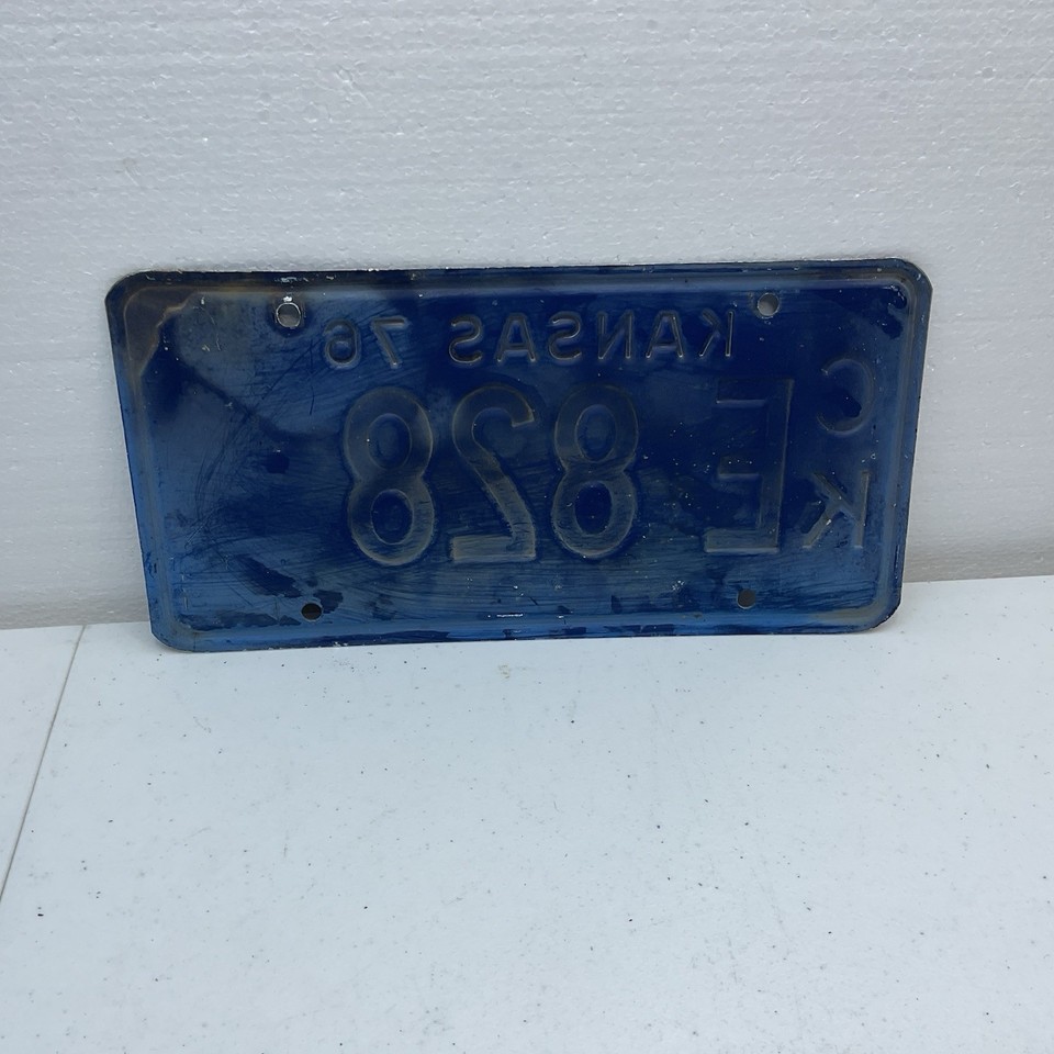 1976 Kansas License Plate Cherokee County Tag # E 828 Low # 78,79,80 ...