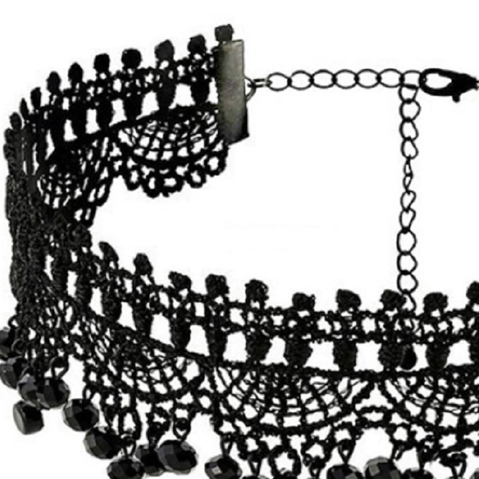 Lace Collar Necklace Choker for Women Vintage Clavicle Chain Necklet ...