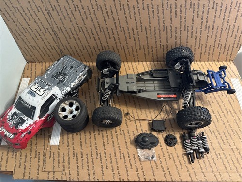 traxxas Stock rustler 2wd roller With arrma Body | eBay