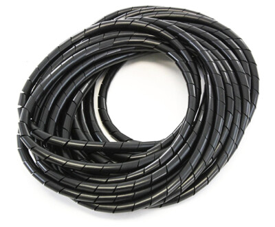 SPIRAL LOOM WIRE WRAP BLACK POLYETHYLENE (1/4, 3/8, 1/2, 5/8, 3/4, 1 ...
