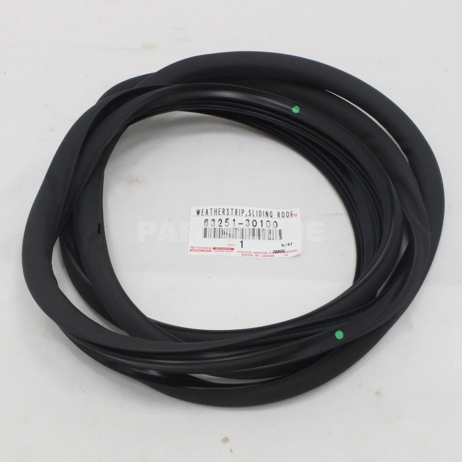6325130100 Genuine Toyota Weatherstrip Sliding Roof 63251-30100 OEM for ...