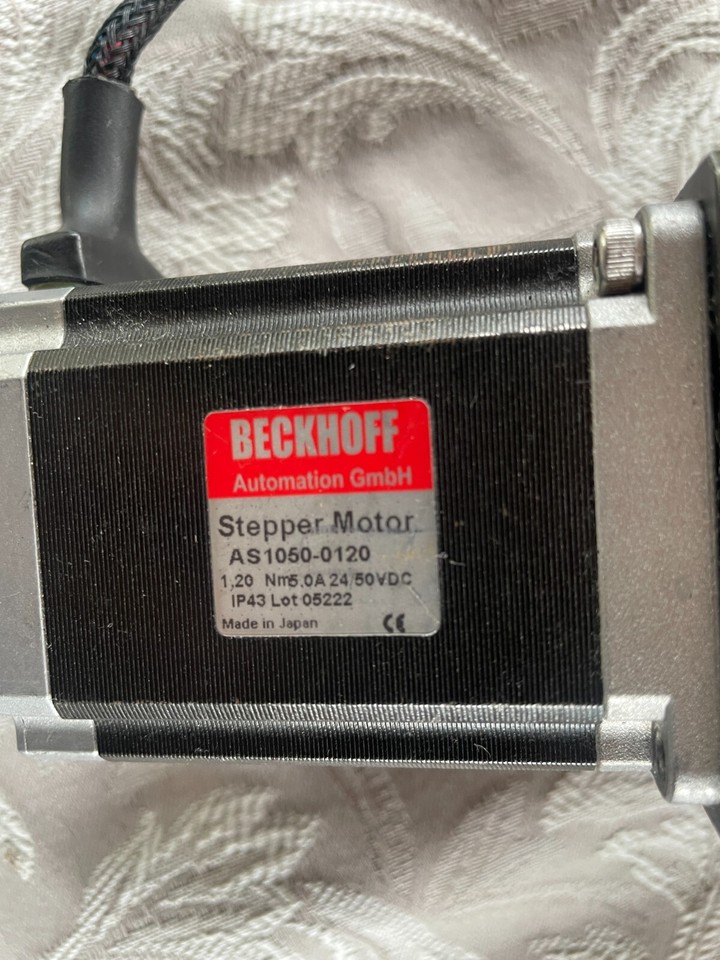 BECKHOFF AS1060-0120 STEPPER MOTOR 5.0 Nm 5.0A 24/50VDC w/PARKER PX23 ...