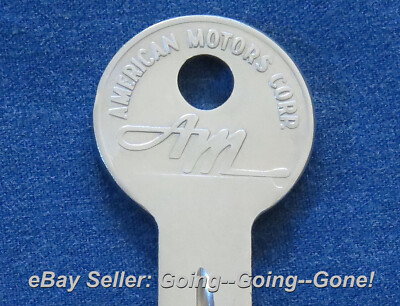 ORIGINAL OEM AMC AMERICAN MOTORS KEY BLANK TRUNK / GLOVE BOX 1957-1969 ...
