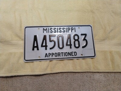 2015 Mississippi Apportioned License Plate (A450483) | eBay