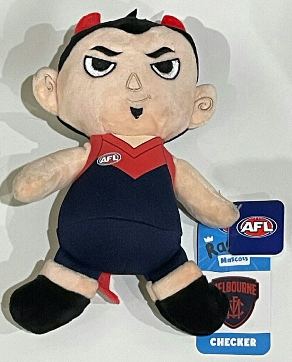 AFL Melbourne Rascal Mascot 20cm Stuffed Plush Kids/Children Sports ...