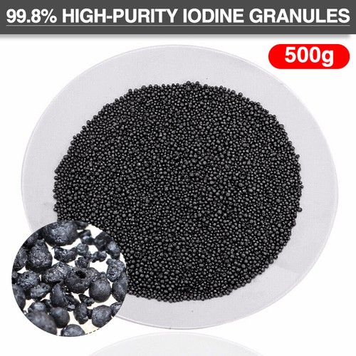 500g 99.8% Pure Elemental Iodine Crystals Particle Lab Experiment Tools ...