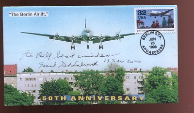 Gail Halvorsen WW2 "Berlin Candy Bomber" Signed Cover DC2170 | eBay