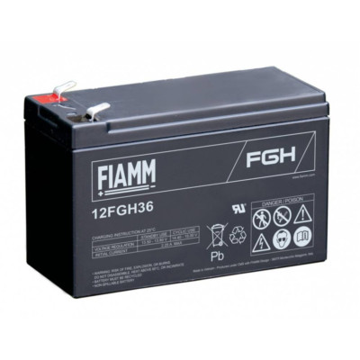 Fiamm 12FGH36 12V 9Ah Batteria piombo ermetica ricaricabile Faston 6 ...