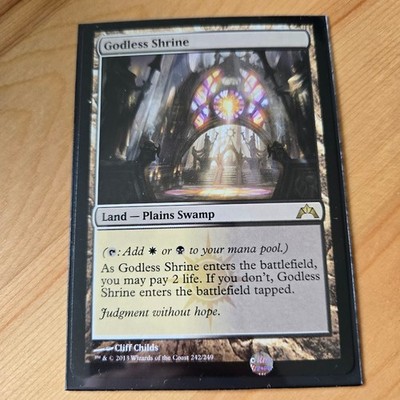 MTG Godless Shrine – Gatecrash – Used – Shock Land – Dual Land | eBay