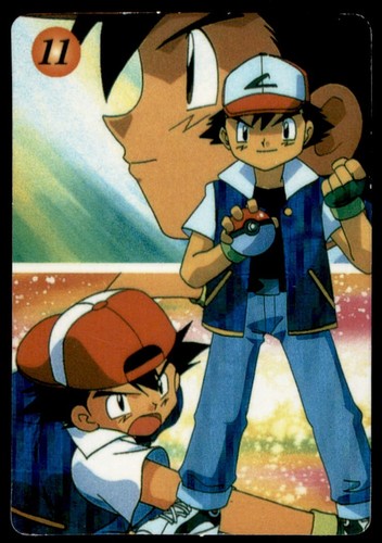 1999 Pokemon Vending Machine Sticker Ash Ketchum Japanese #11 Prism | eBay
