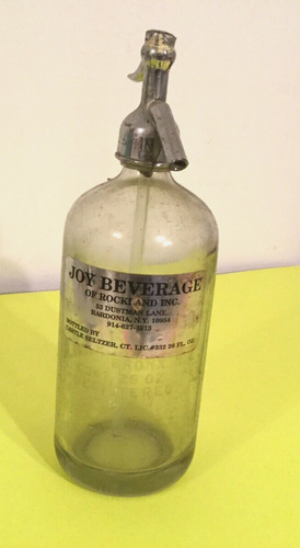 Joy Beverage of Rockland Seltzer Bottle Max Win Bronx NY Spigot | eBay
