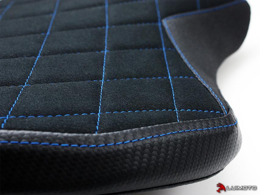 Yamaha R6 Seat Cover 2017-2023 2024 2025 Luimoto Black Red Suede Tec ...
