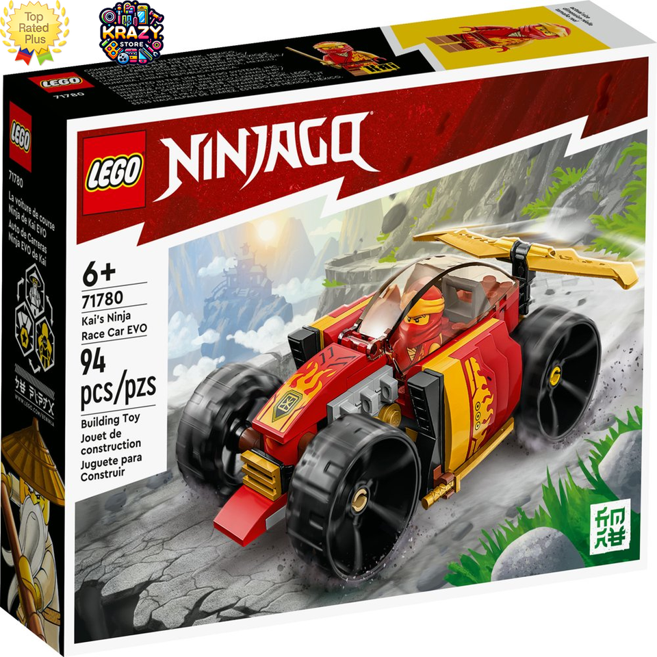 Ninja Race Car Building Set LEGO NINJAGO Kai's EVO 71780 - 20-in-1 ...