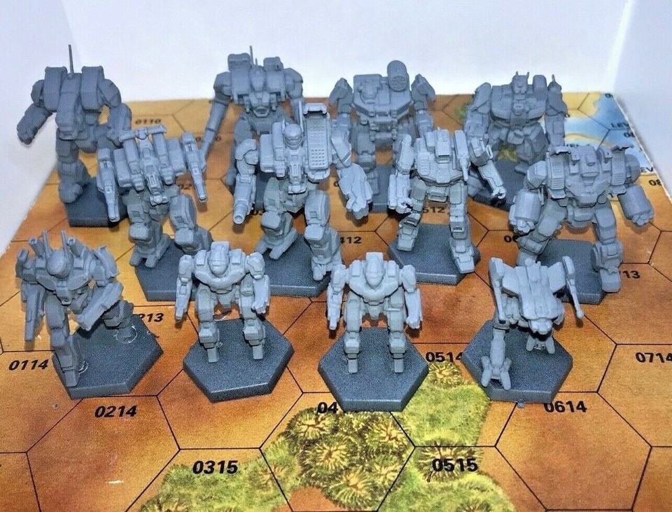 Battletech Miniatures - Cranston Snord's Irregulars (12x Minis + Bases ...