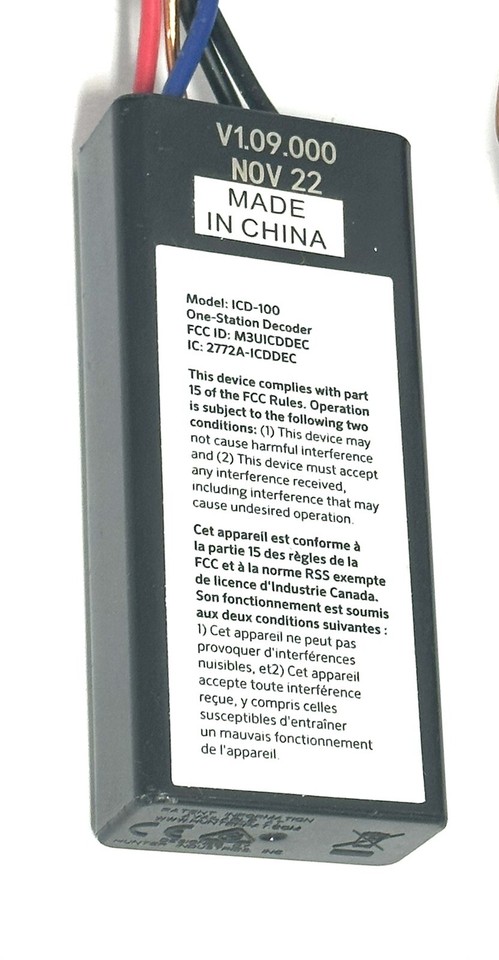 HUNTER ICD-100 SINGLE 1- STATION DECODER IC:2772A ICDDEC | eBay