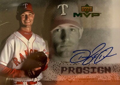 2000 Upper Deck MVP ProSign #DD Doug Davis Texas Rangers Auto Baseball ...