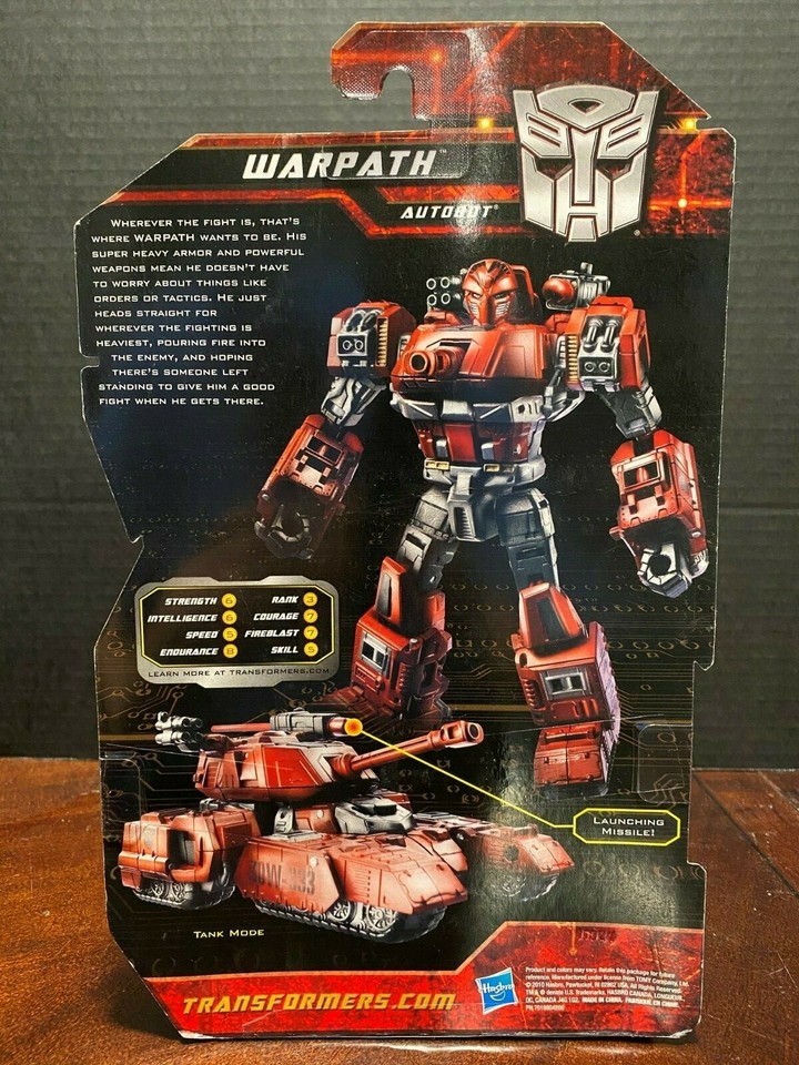 TRANSFORMERS GENERATIONS UNIVERSE CLASSICS DELUXE Autobot Warpath- NEW ...