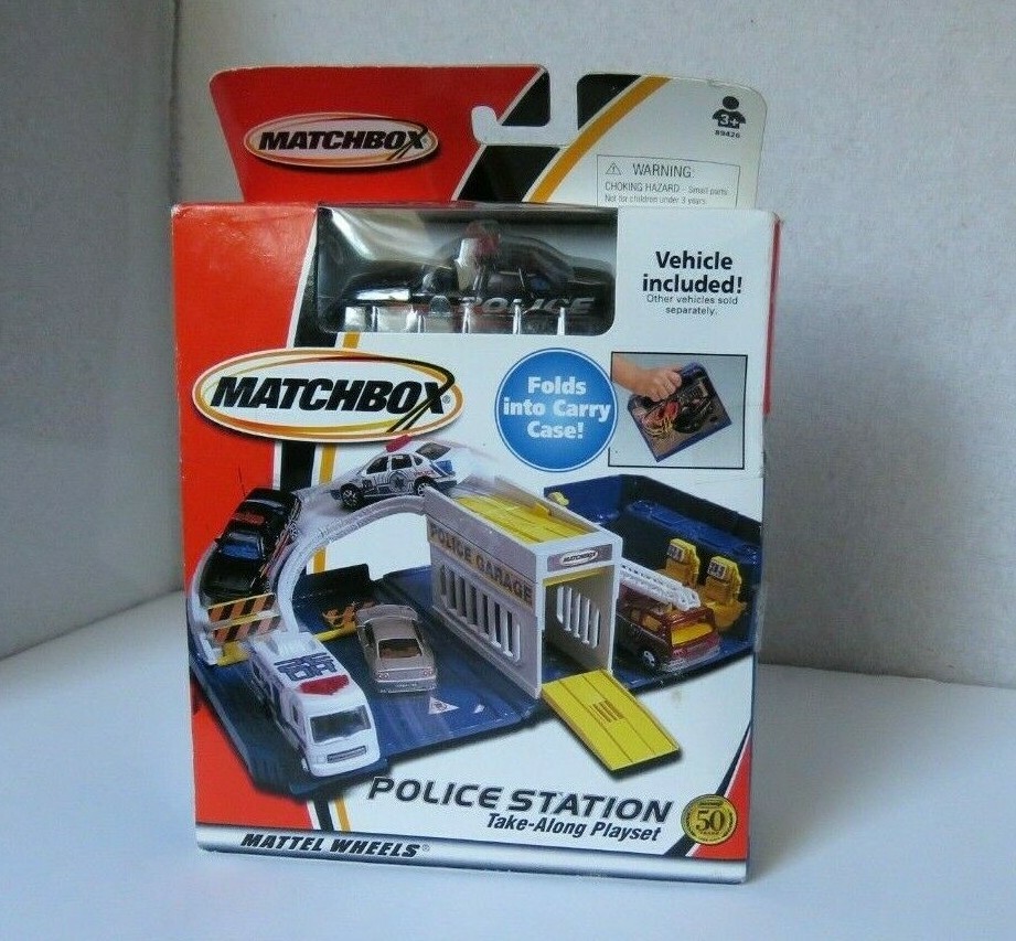 2001 Matchbox POLICE STATION TAKE-ALONG PLAYSET CARRY CASE | eBay