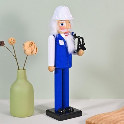 Wooden Petroleum Engineer Nutcracker Ornament Figurine Decor Display ...