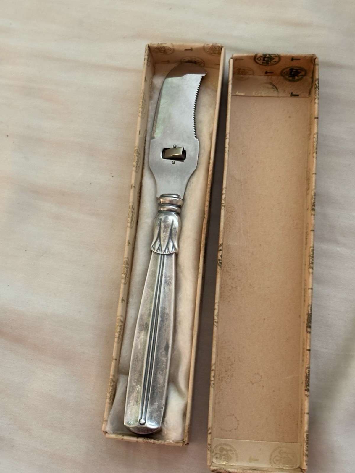 W & S Sorensen Sterling Silver Ascot Cocktail Knife Lotus Pattern ...