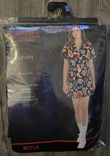 Stranger Things Mall Eleven Halloween Costume Adult Size 80s Romper ...