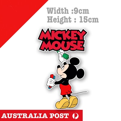 DISNEY Mickey Mouse Writing Funny Cartoon Sticker | eBay Australia