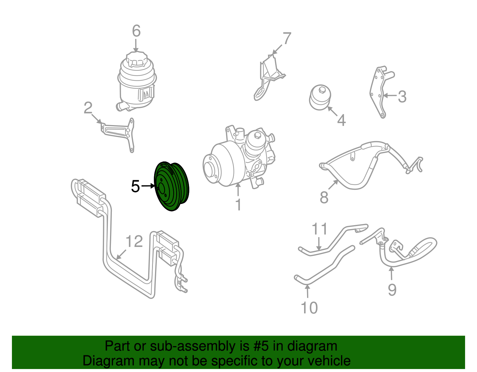 Mercedes-benz-mb OEM 0004661015 Power Steering Pump Pulley for sale ...