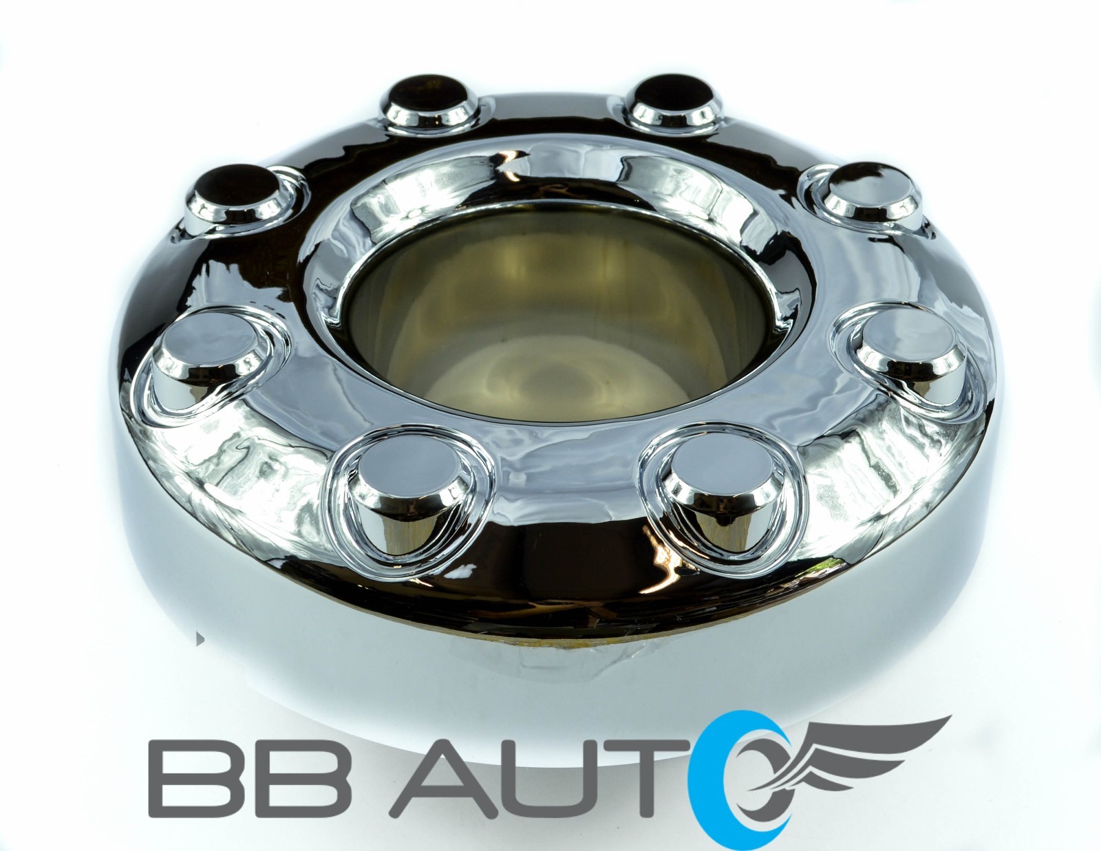 New Dually Chrome 4x4 Front Rear Wheel Center Caps Set for 05-16 FORD ...