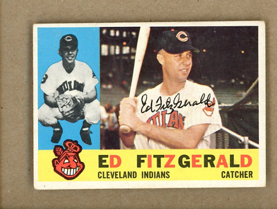 Ed Fitzgerald #423 Signed 1960 Topps Baseball Card Signature Autograph ...