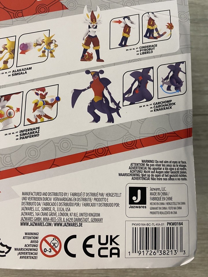 Pokemon Battle Feature Figure CINDERACE Deluxe Action Figure New 2023 ...