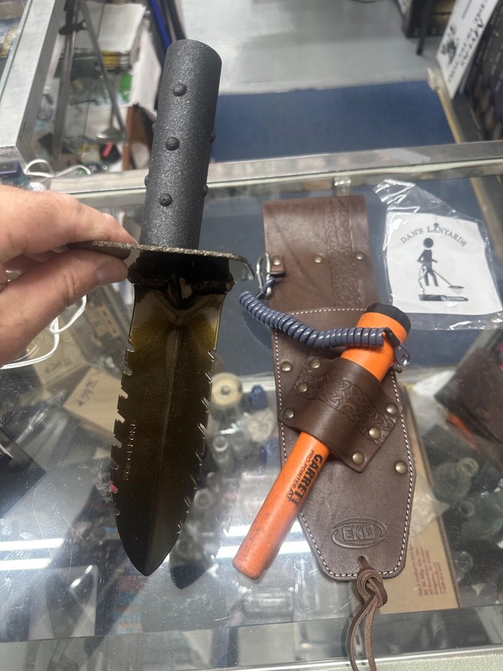 New Excalibur Hand Digger, New Leather Sheath, Used Garrett Propointer ...