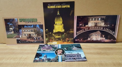 Four New Postcards ~ Sights of Springfield, Illinois | eBay