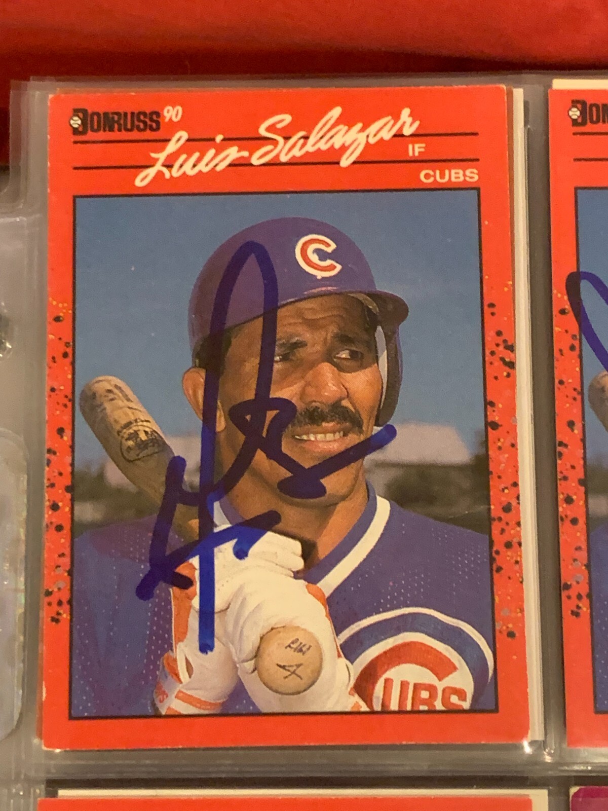 LUIS SALAZAR AUTOGRAPHED SIGNED 1990 DONRUSS CARD CHICAGO CUBS COA | eBay