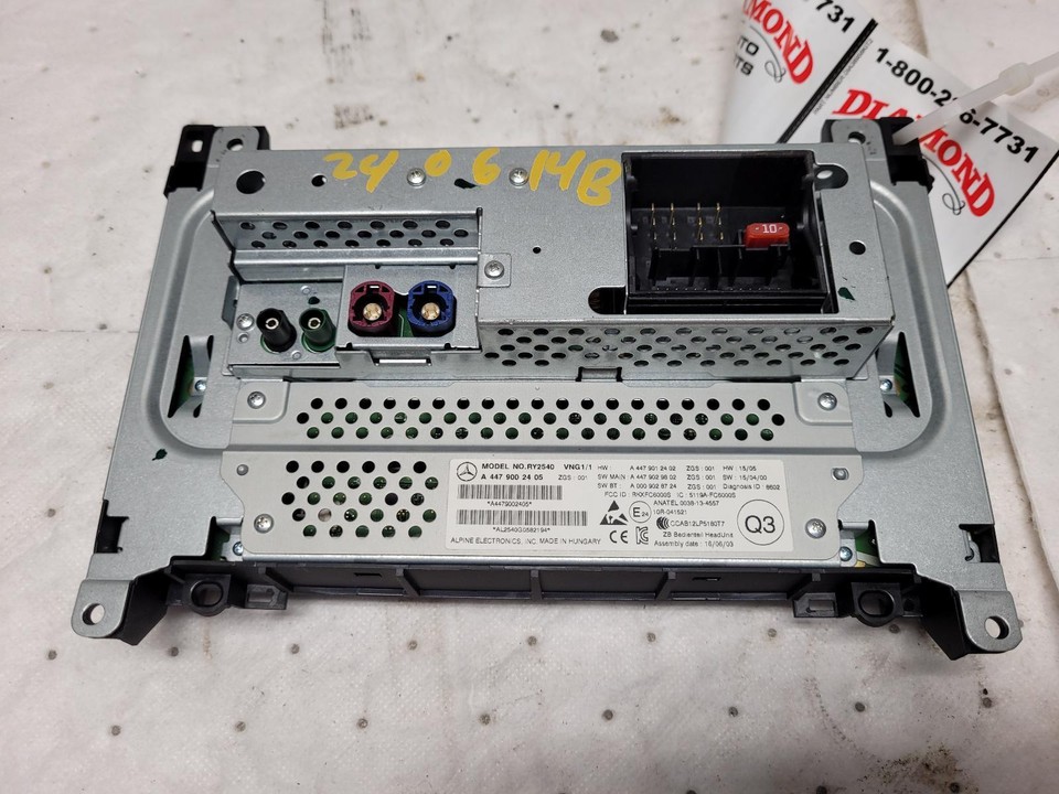 MERCEDES METRIS A/V Equipment 447 Type, (receiver), w/navigation (5.8 ...