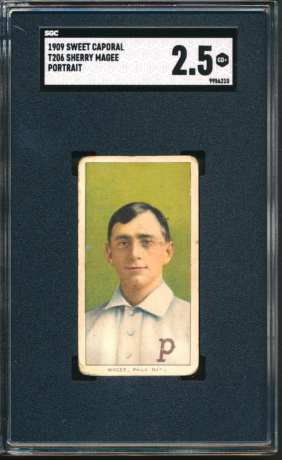 T206 SC 150 30: SHERRY MAGEE Portrait Philadelphia Phillies ~ SGC 2.5 ...
