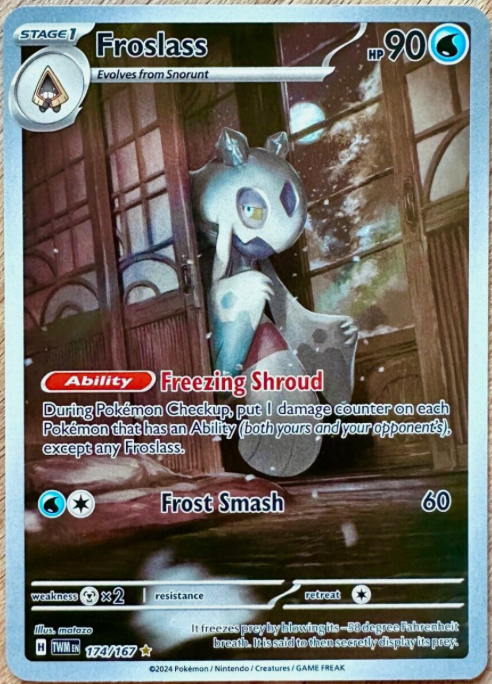 Pokemon - Froslass - 174/167 - Illustration Rare - Twilight Masquerade ...