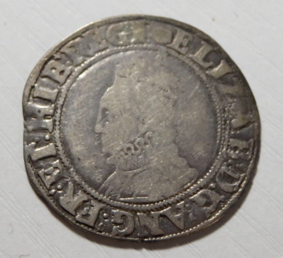 1594 - 1596 Shilling Elizabeth I Coin England 6th issue NICE BEST PRICE ...