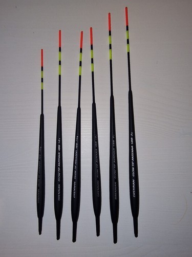 Set Of 6 x NEW Drennan Glow Tip Antenna Fishing Floats Carp Tench Lake Fishing | eBay